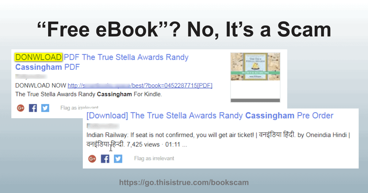 "Free" Ebook Download Scam – This is True